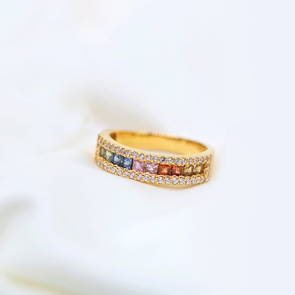 Multi-Color Ring | RING3002 – Ashadi jewellers