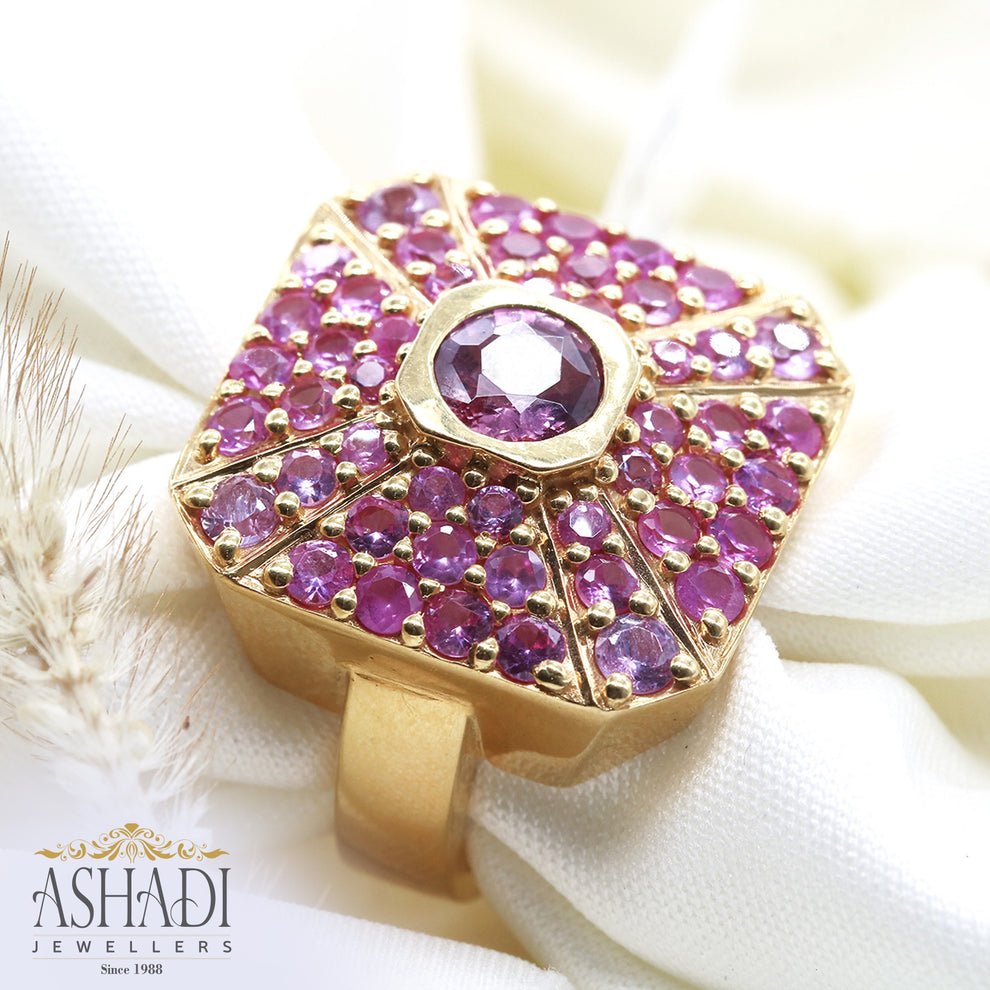 Gem Embedded Ring | RING3011 – Ashadi jewellers